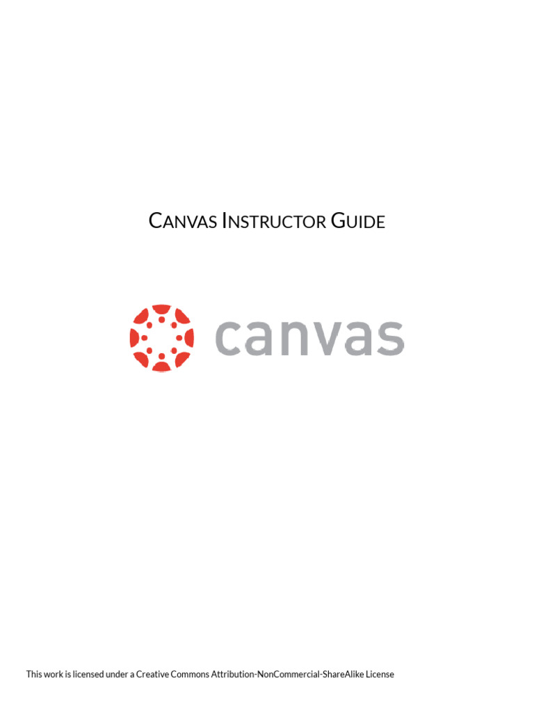 Canvas Instructor Guide Overview | PDF | Computer File | Software