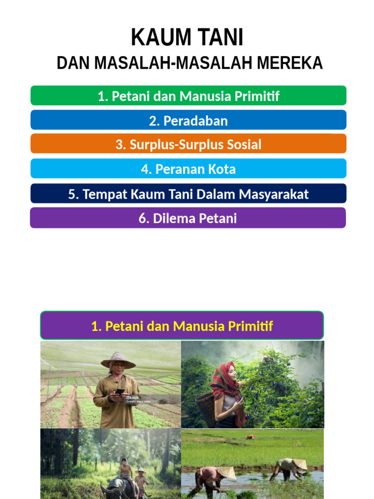 Kuliah 3 Kaum Tani Dan Masalahnya | PDF