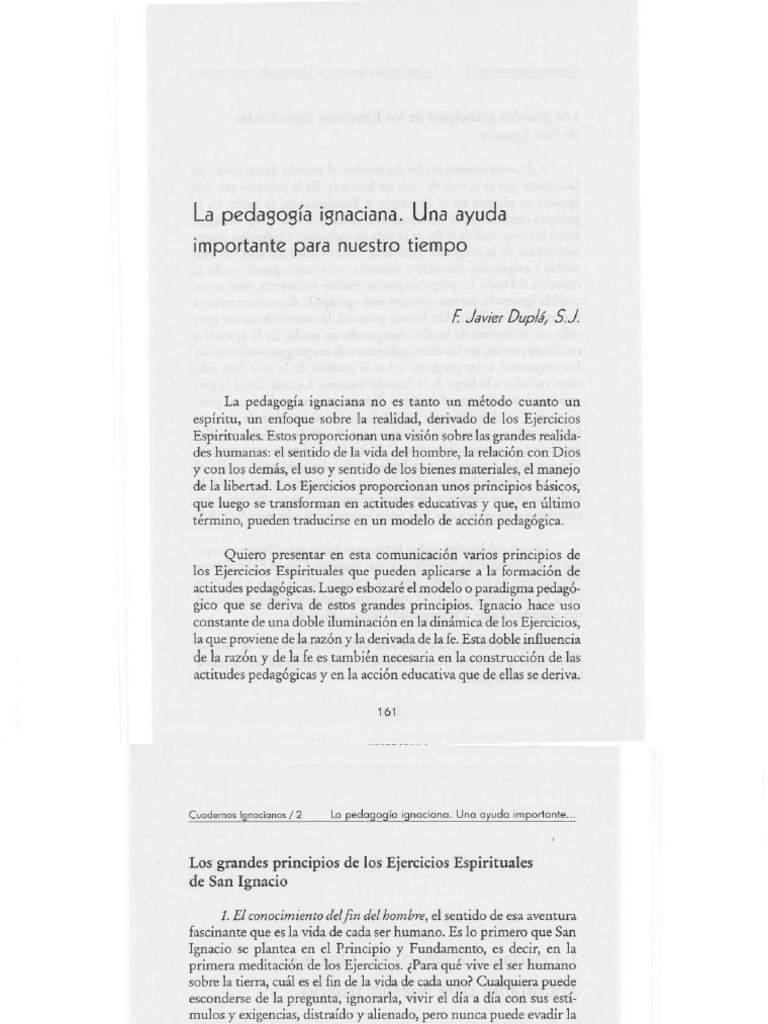 La+pedagogía+ignaciana +un+ayuda+importante+para+nuestro+tiempo | PDF