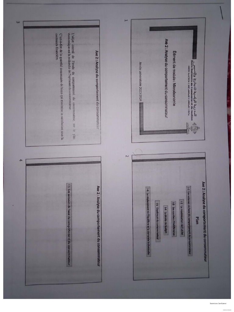 Chap1 Le Consommateur | PDF