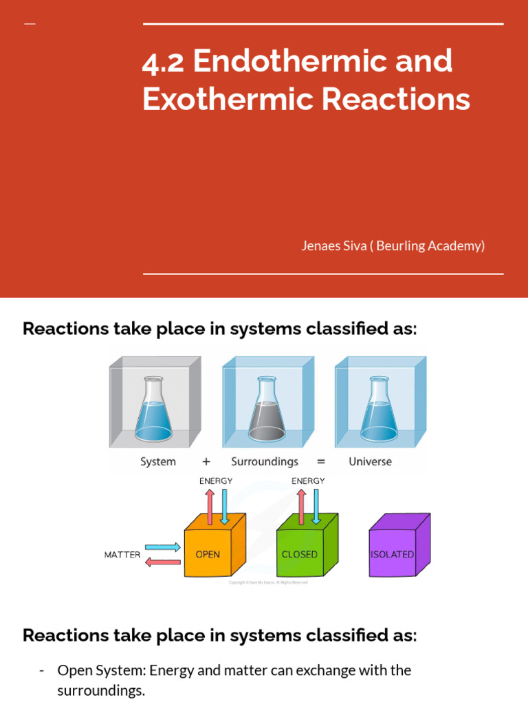 Endothermic and Exothermic Reactions | PDF | Chemical Reactions | Heat