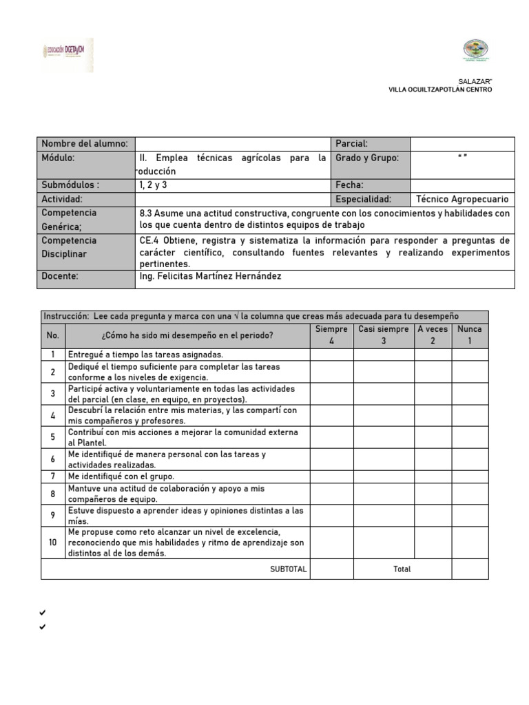 Autoevaluacion Individual - Saeta A-B | PDF | Modificación de comportamiento | Cognición