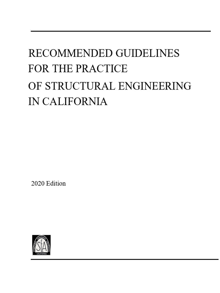 SEAOC Guidelines 2020 | PDF | Building Information Modeling | Engineer