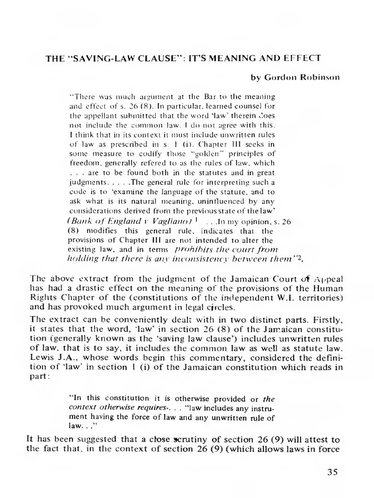 Admin, The Saving-Law Clause | PDF