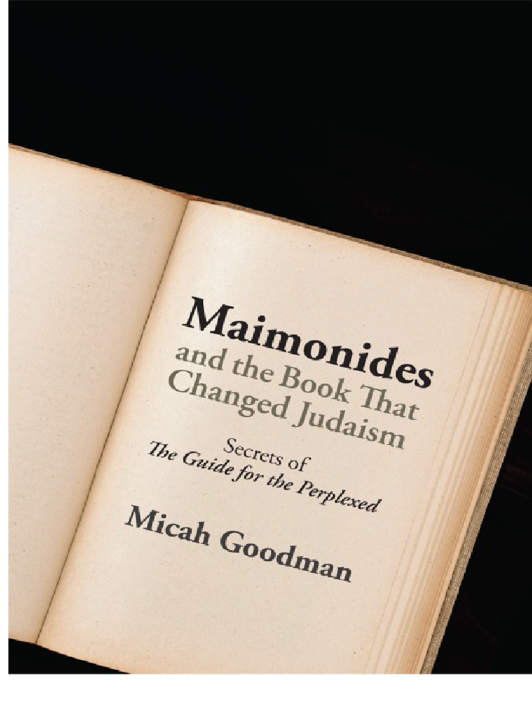 Maimonides and The Book That Changed Judaism Secre... | PDF ...