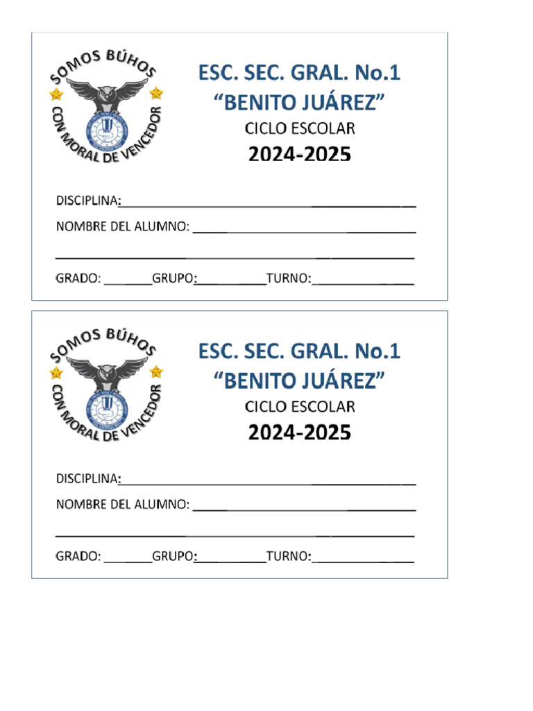 Etiquetas Sec 1. | PDF