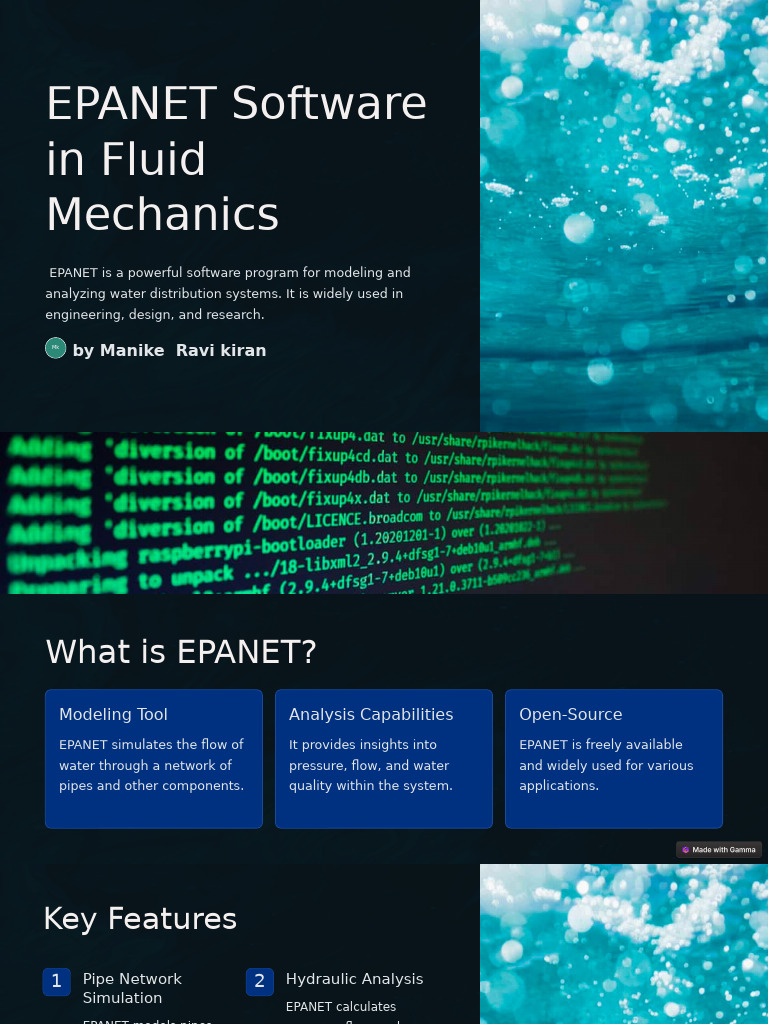 EPANET Software in Fluid Mechanics | PDF | Simulation | Computing