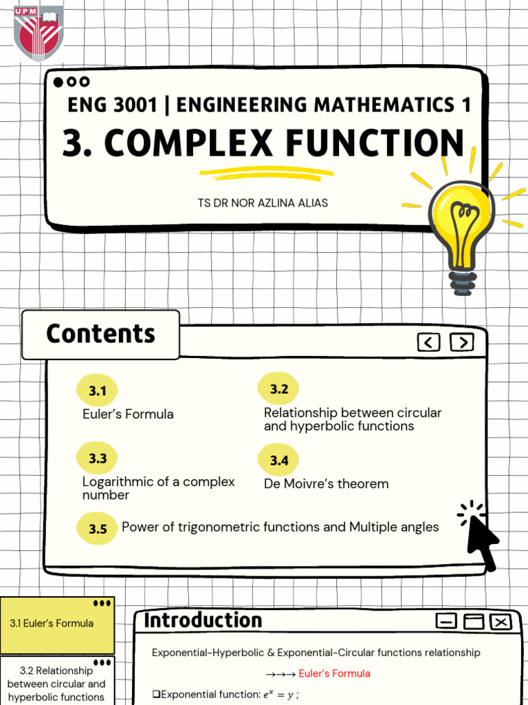 Topic 3 Complex Number | PDF | Trigonometric Functions | Complex Number