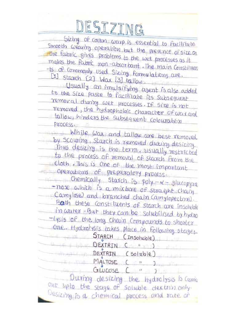 7 Desizing and Scouring | PDF