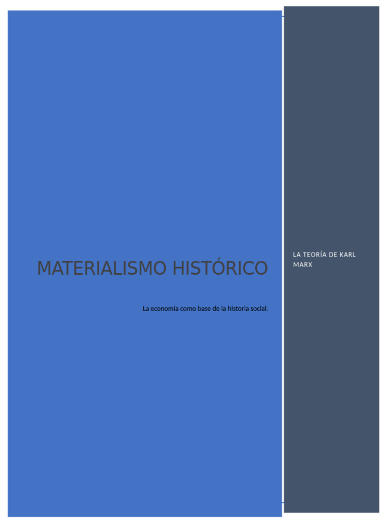 Materialismo Histórico | PDF