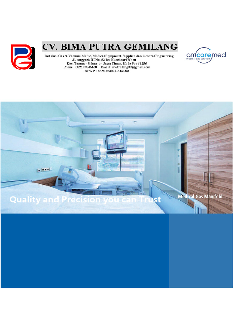 BPG Medical Gas Manifold AmcareMed | PDF | Valve | Manufactured Goods