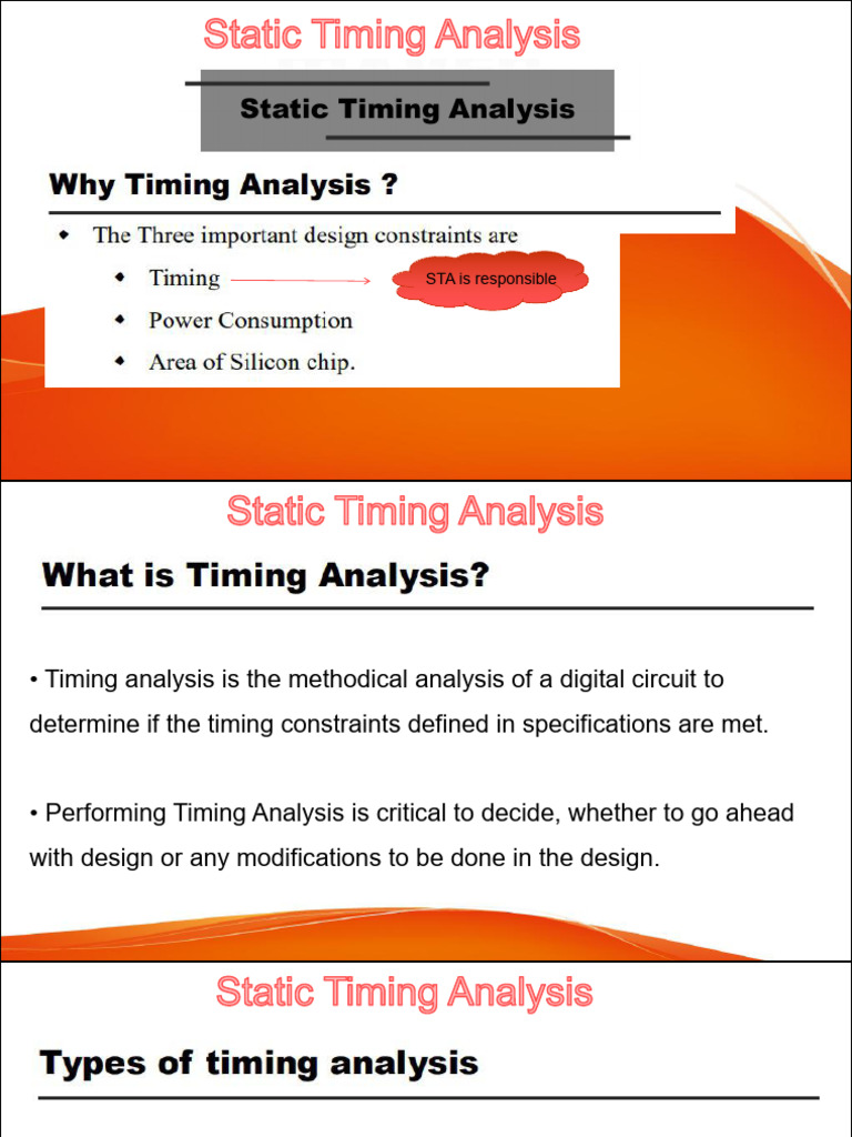 Static Timing Analysis (STA) | PDF | Logic Gate | Electronic Engineering