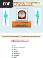 Determination of Surface Tension by Stalagmometer | PDF | Liquids ...