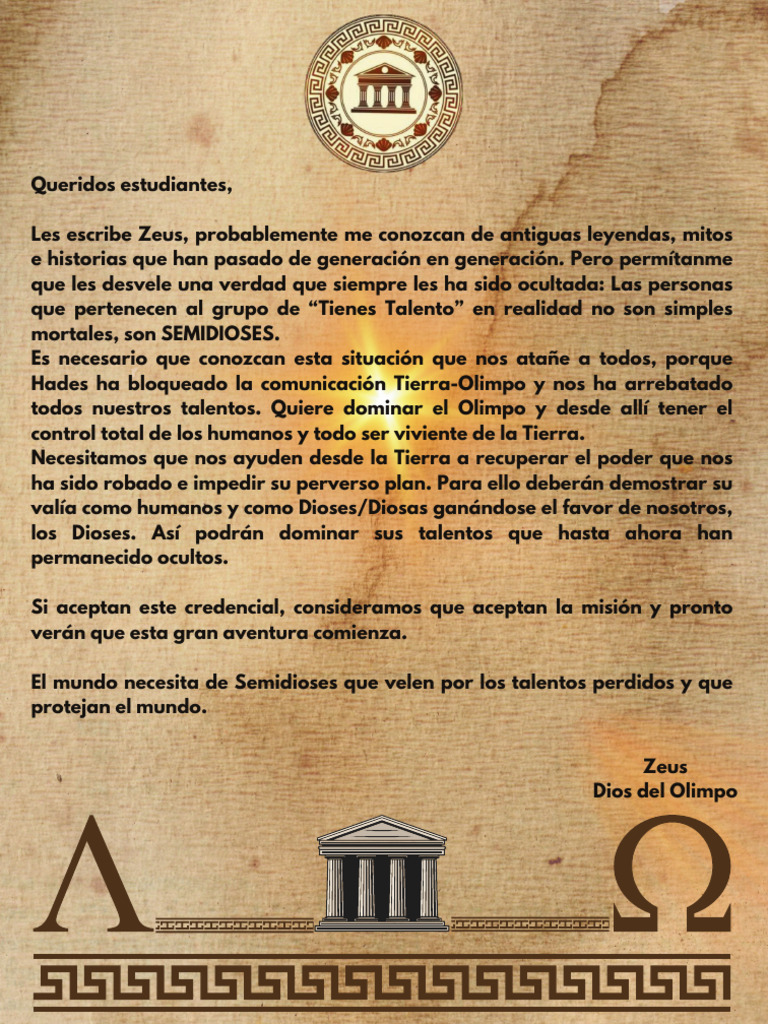 10 Características de Zeus como Semidiós | PDF