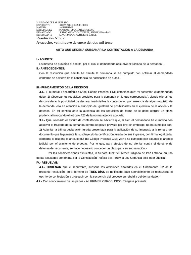 Fidel 2 | PDF | Demanda judicial | Ley procesal