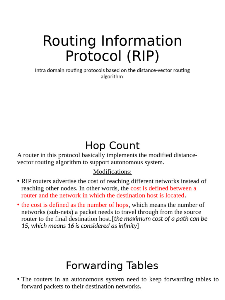 Understanding Routing Information Protocol | PDF | Routing | Internet ...