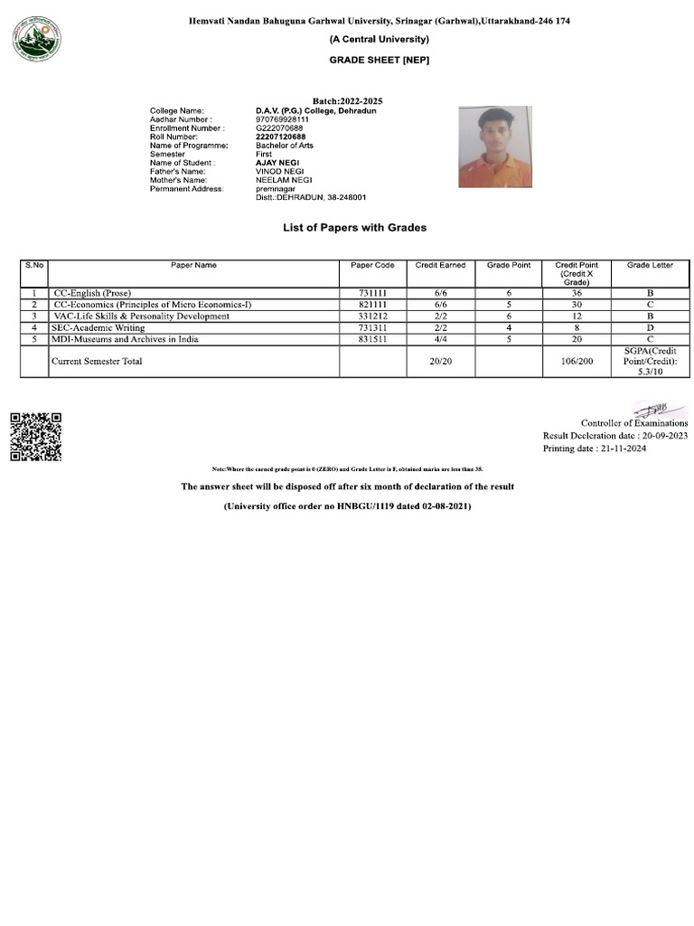 First Sem | PDF