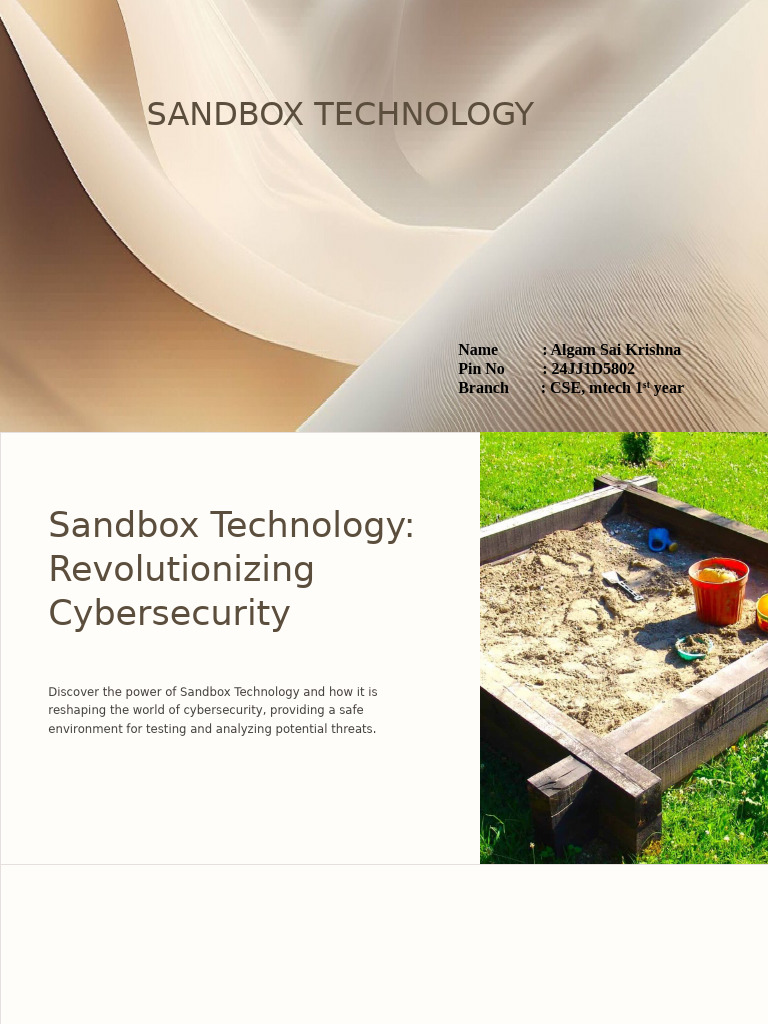 Sandbox Technology Revolutionizing Cybersecurity | PDF | Security ...