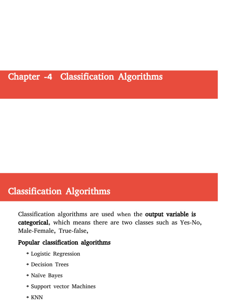 Chapter Four | PDF | Support Vector Machine | Statistical Classification