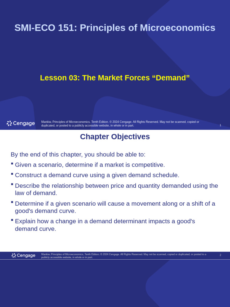 SMI-ECO151 MicroEco 03 Demand | PDF | Demand | Microeconomics