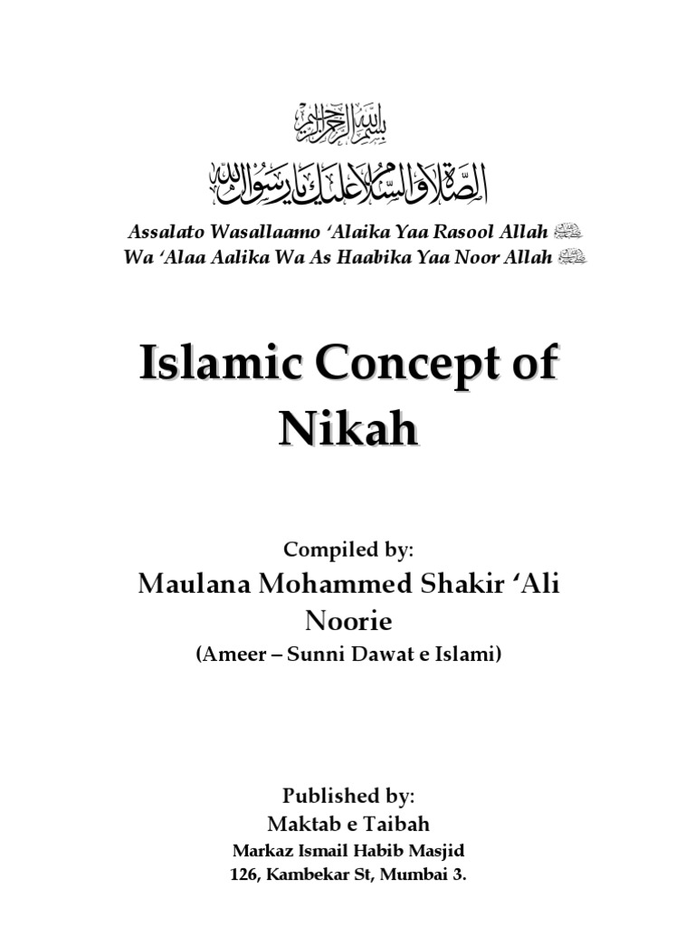Islamic Concept of Nikah | PDF | Religion & Spirituality