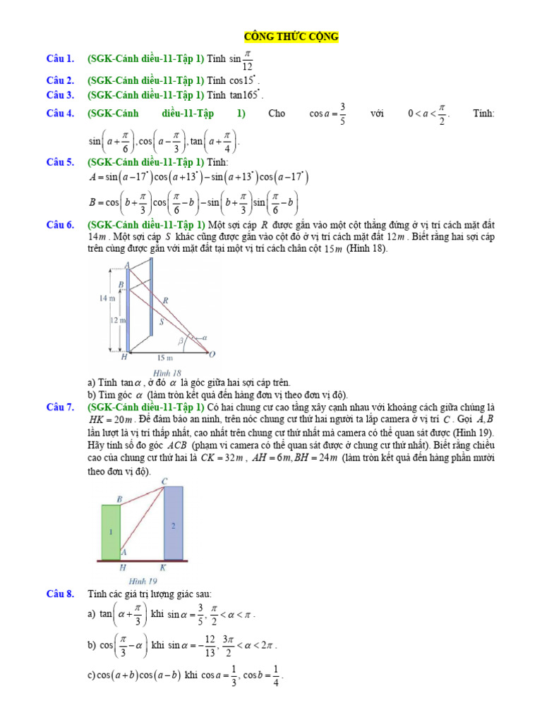 Công TH C C NG TL | PDF