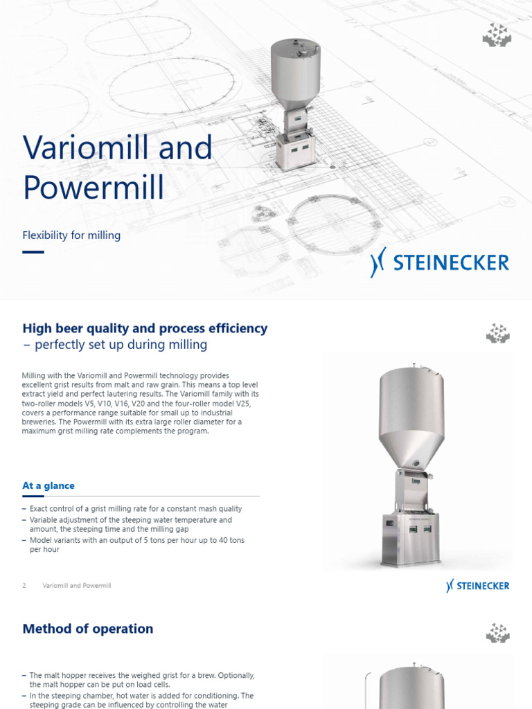 Variomill Powermill en | PDF | Brewing