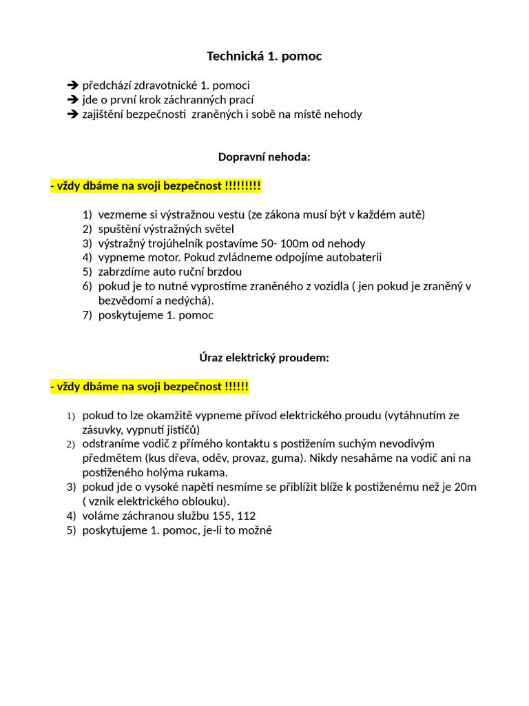 Technická 1. pomoc 16 – kopie | PDF