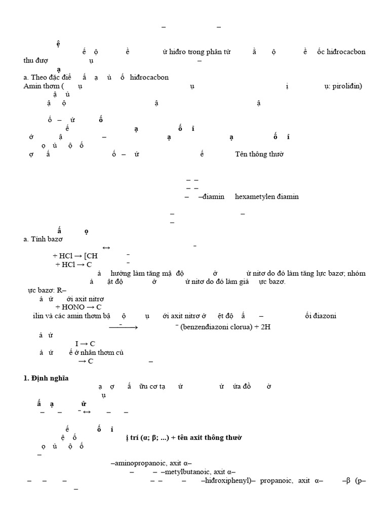 Bai Tap AMIN AMINOAXIT PEPTIT | PDF