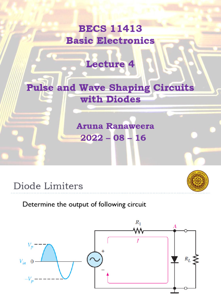 Electronics: Diode Circuits Explained | PDF