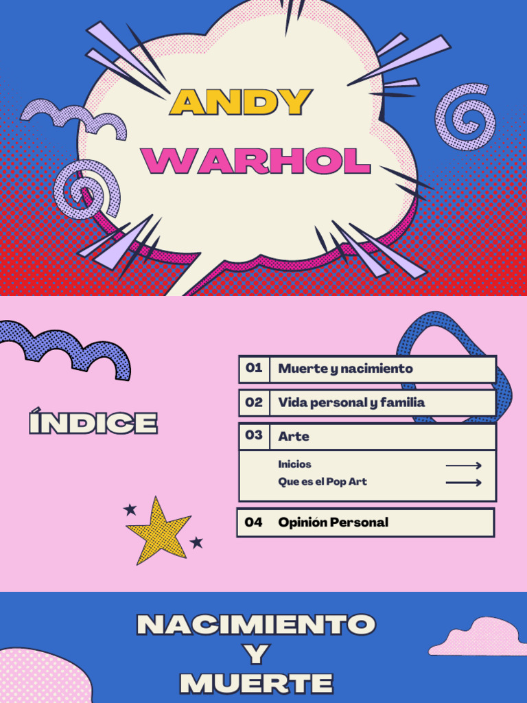 Introduction To Pop Art Education Presentation in Blue Pink Yellow Hand ...
