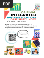 IBS Case Study Index | PDF | Audit | Mergers And Acquisitions