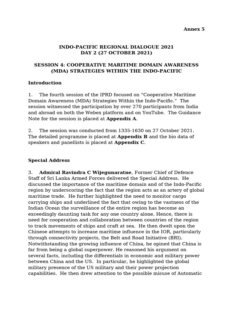 10 Nov 1030 - IPRD 2021 Session 4 Report (MDA) | PDF