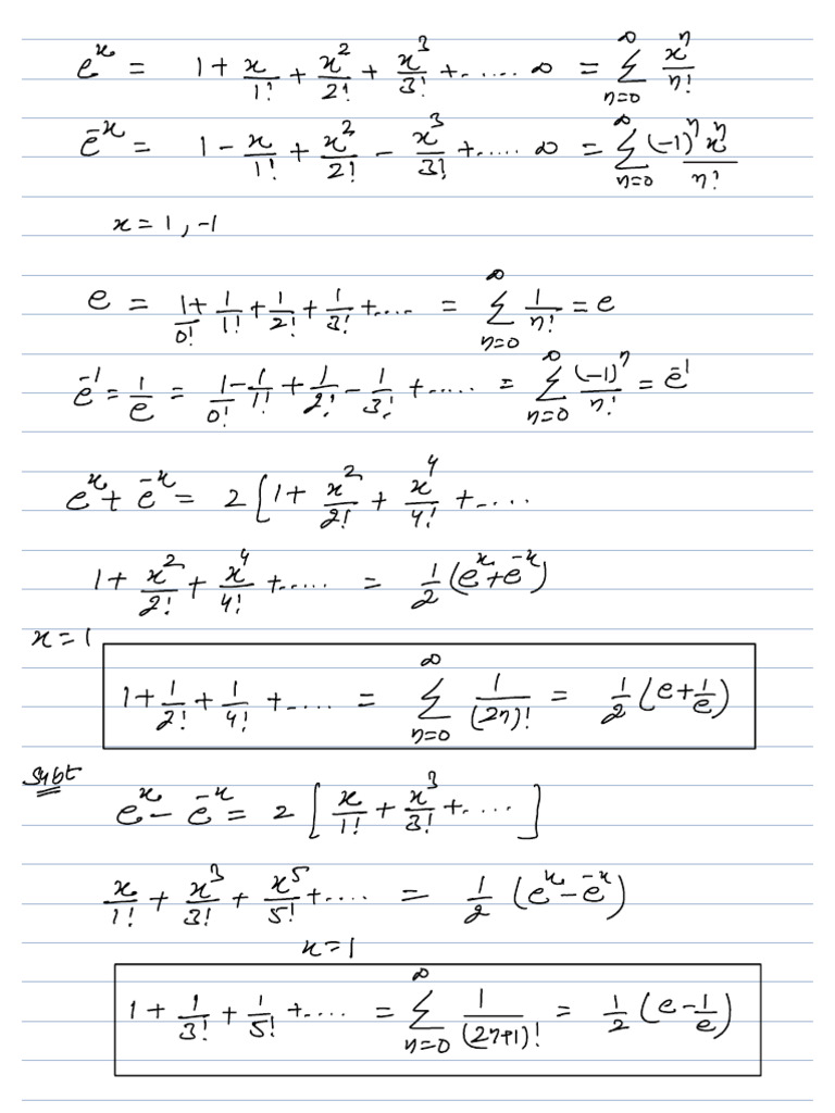 Exponential and Log Series ER04 | PDF