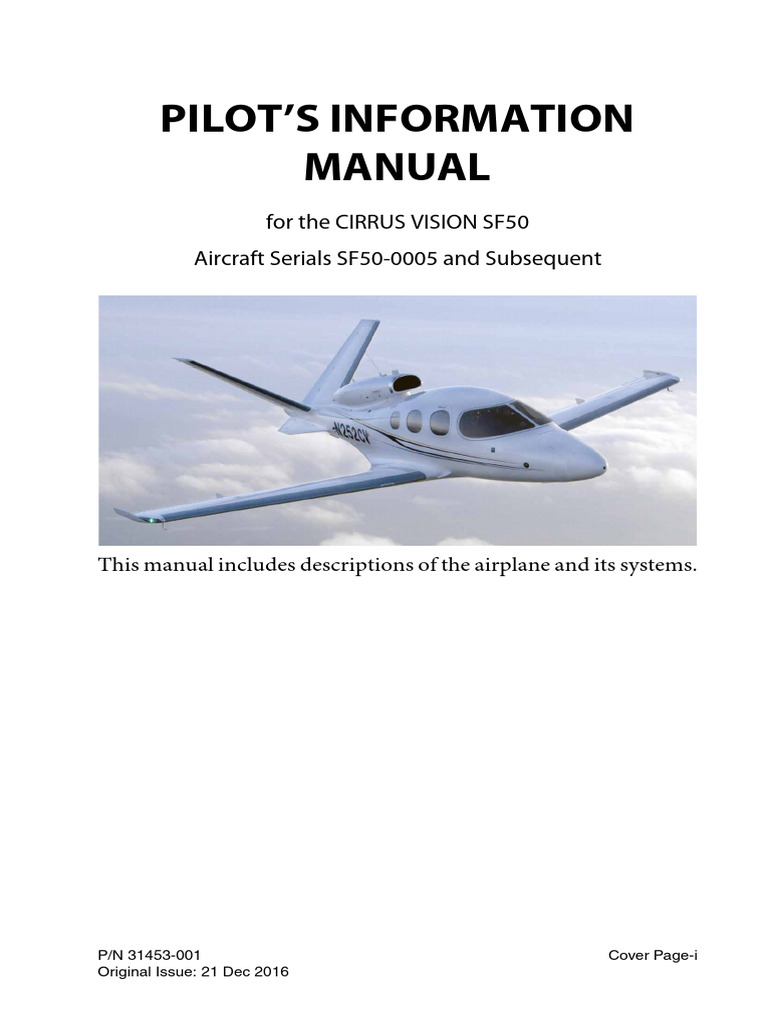 Cirrus Vision SF50 Pilot Manual | PDF | Flight Control Surfaces | Aileron