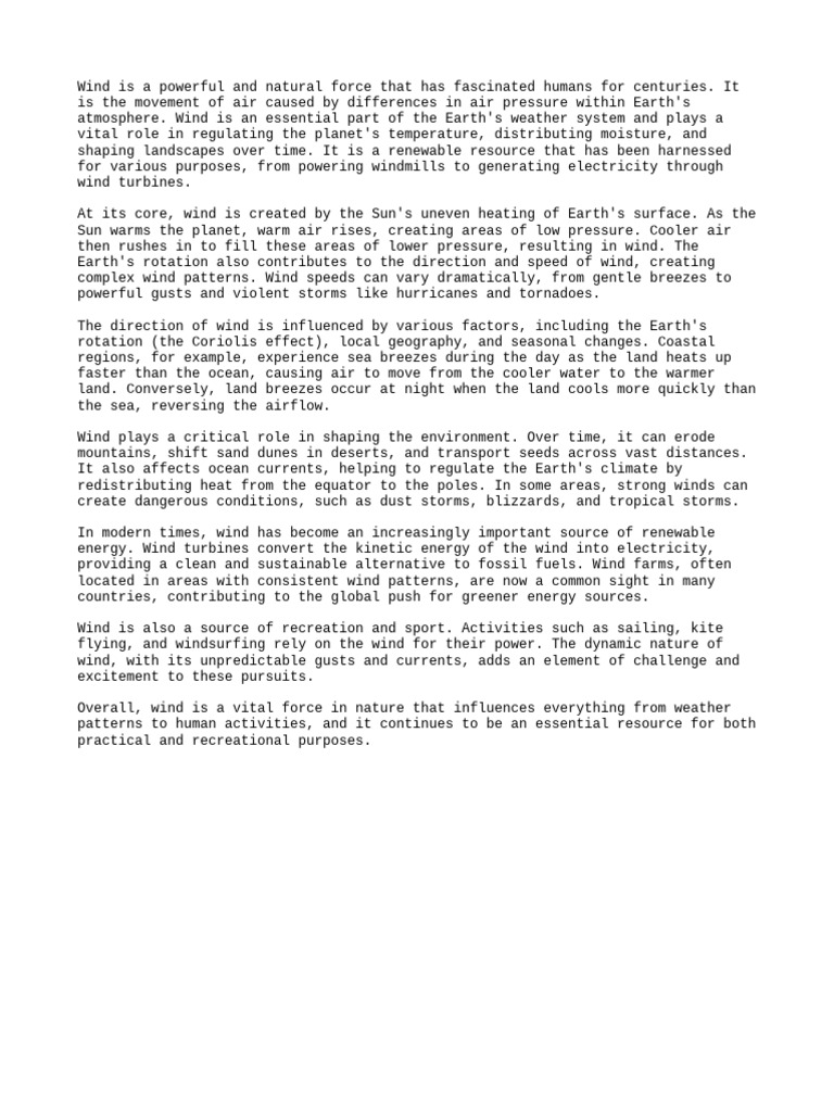 Wind | PDF | Wound | Earth