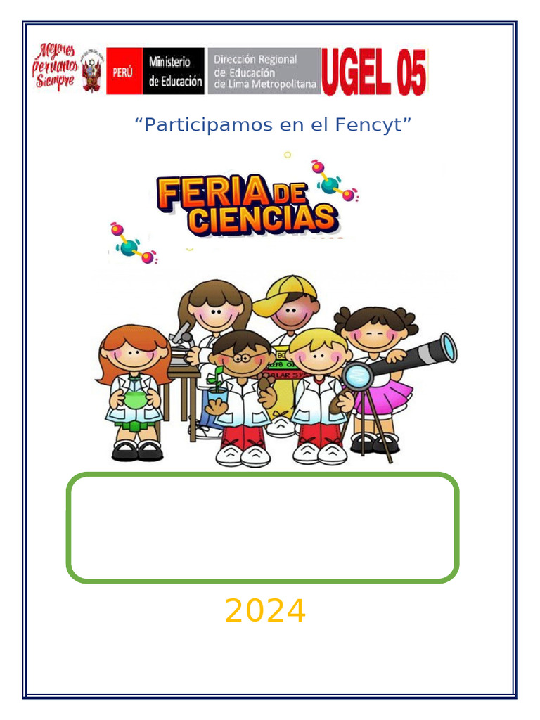 Cuaderno de Campo FENCYT | PDF