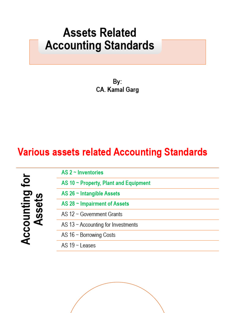 Assets Related Accounting Standards | PDF | Expense | Inventory