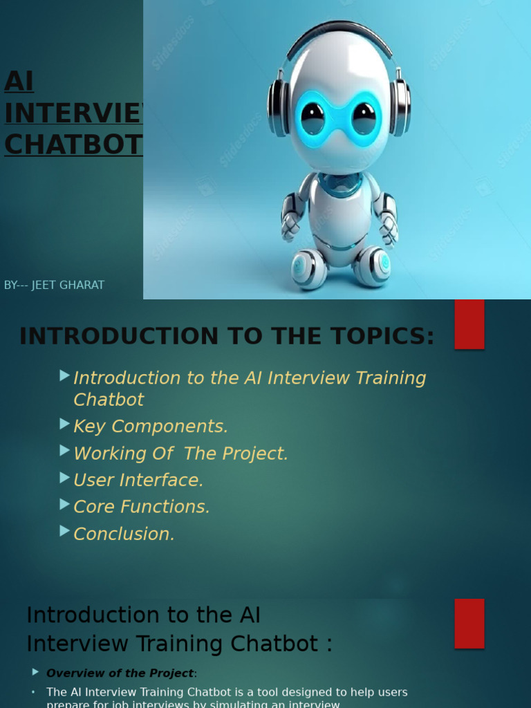 Ai Interview Chatbot | PDF | Graphical User Interfaces | Artificial ...