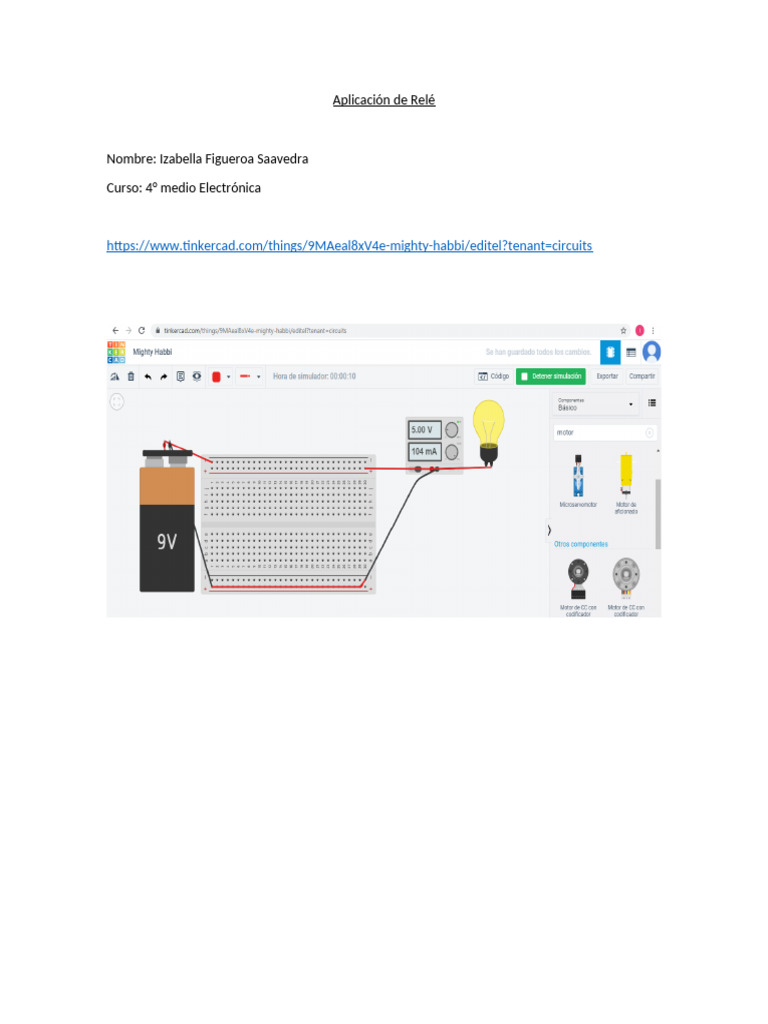 Aplicación de Relé | PDF