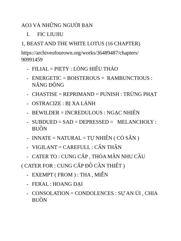 Ao3 Và NH NG Ngư I B N | PDF