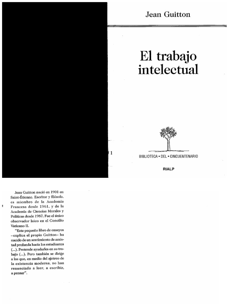 Guitton El Trabajo Intelectualpdf | PDF