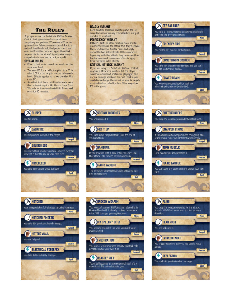 Critical Fumble | PDF