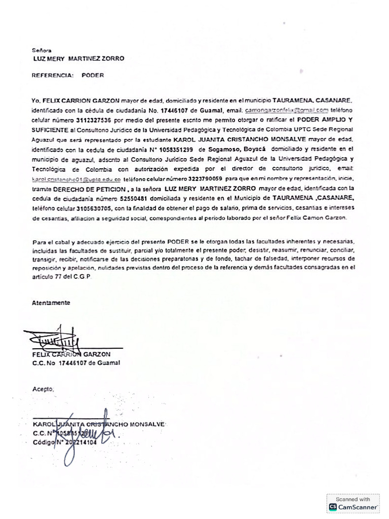 Poder Félix Carrión | PDF