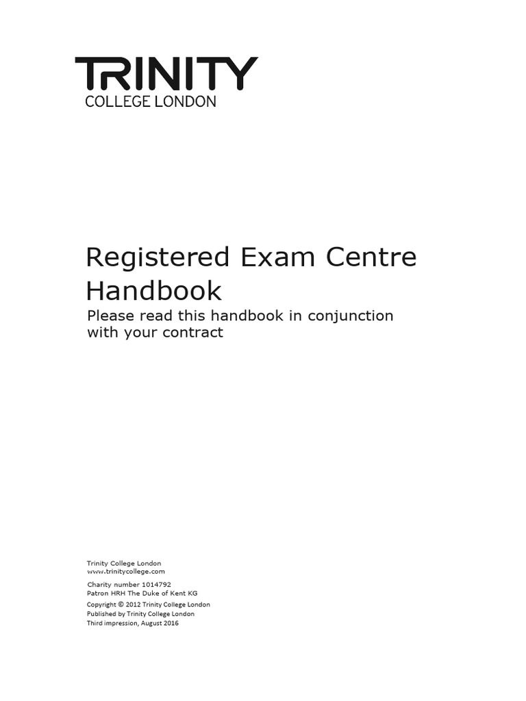 Registered Exam Centre Handbook 2016 | PDF | Bribery | Justice