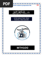 Mth101 Final Term Solved Mcqs File | PDF | Teaching Methods & Materials | Science & Mathematics