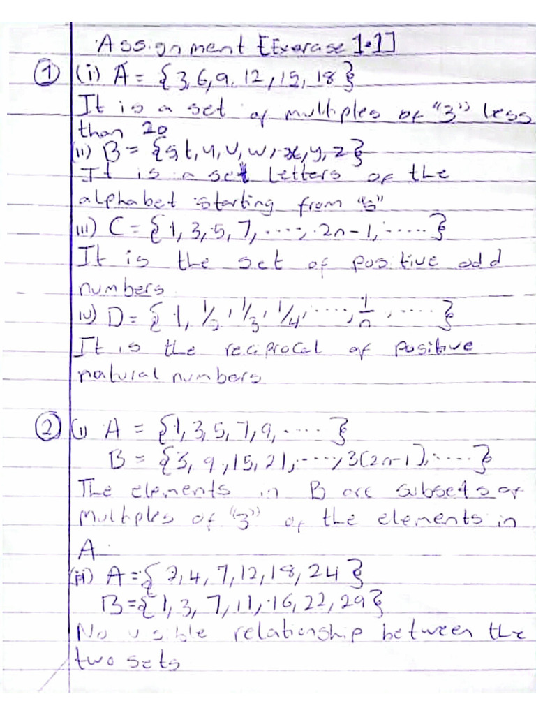 MTH101 Exercise Solution | PDF