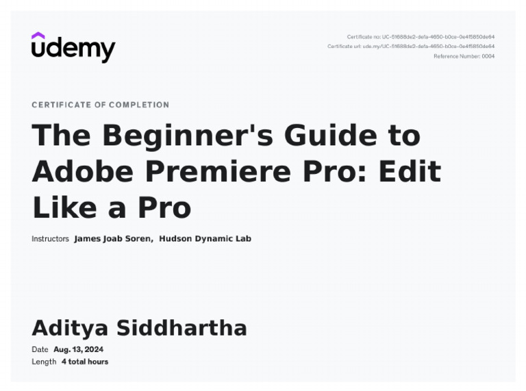 Adobe Premiere Pro - Certification | PDF