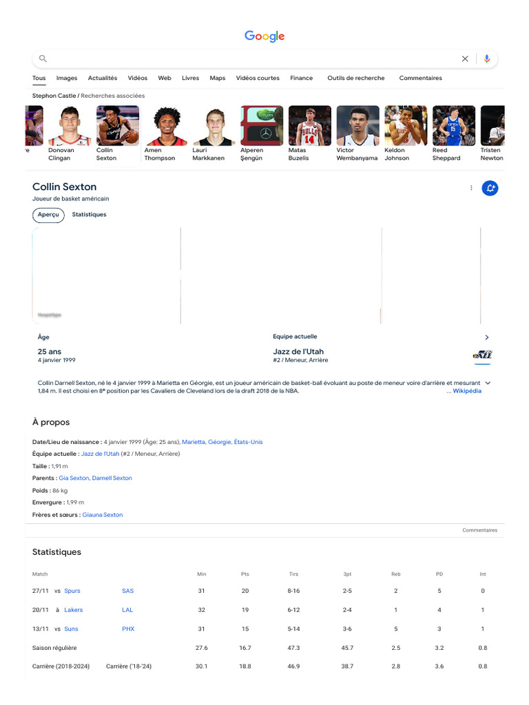 Collin Sexton : Statistiques et Carrière | PDF | Sports d'équipe | Des ...