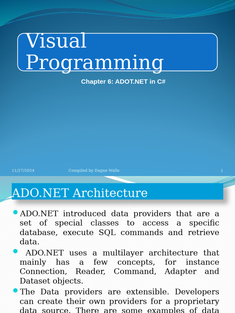 Chapter 4 Working With Database | PDF | Databases | Microsoft Sql Server